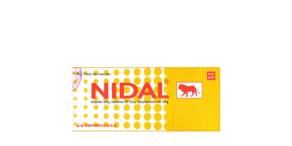 Nidal: Công dụng & Liều lượng điều trị bệnh phù hợp