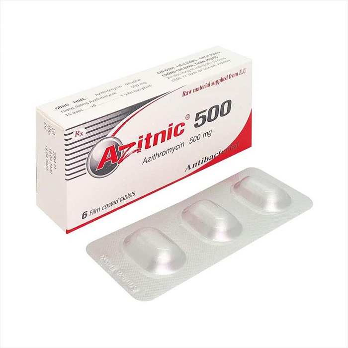 Azitnic 500: Điều trị nhiễm khuẩn hô hấp, da, đường tiết niệu