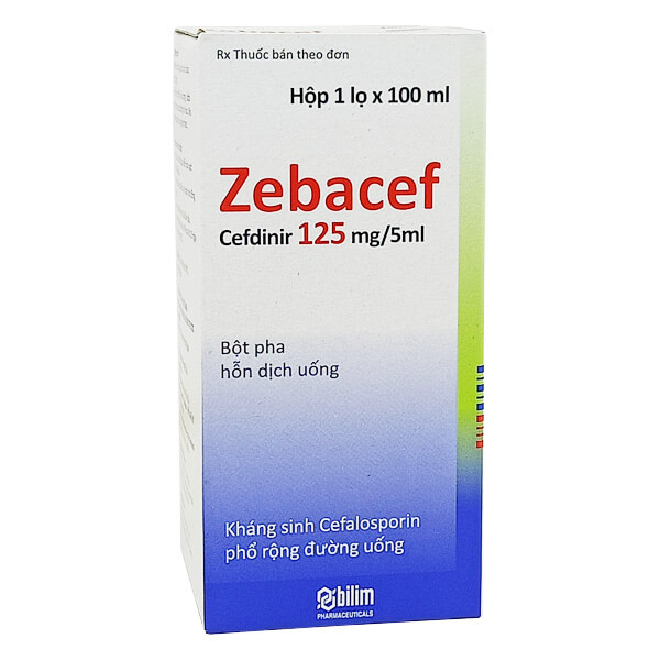 Thuốc Zebacef kháng sinh và tác dụng phụ