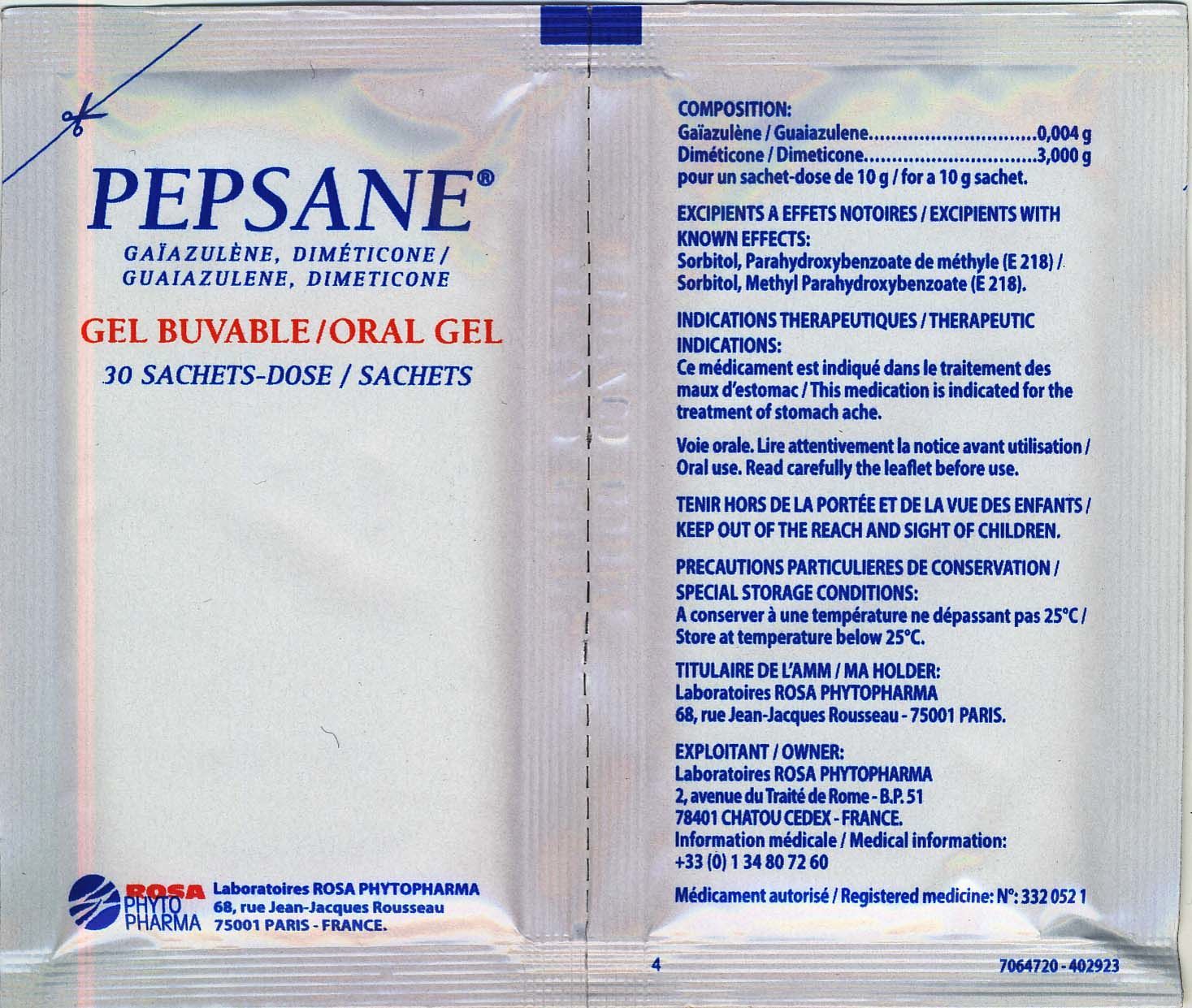 Hướng dẫn liều lượng Pepsane® điều trị bệnh