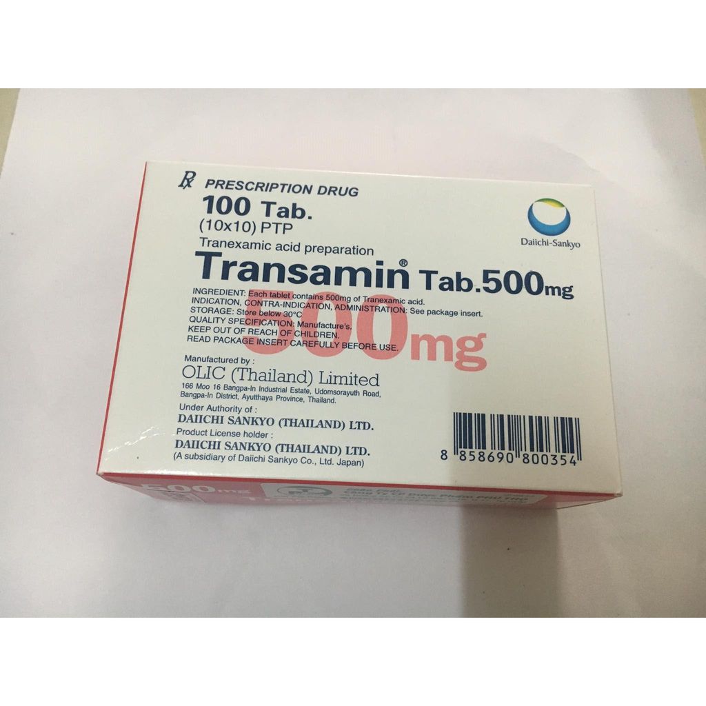 Thuốc Transamin®: Công dụng, cách dùng & tác dụng phụ