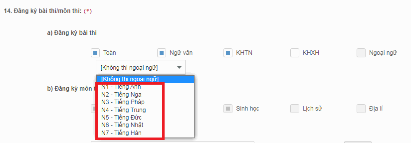 Những lưu ý khi đăng ký dự thi tốt nghiệp THPT 2023